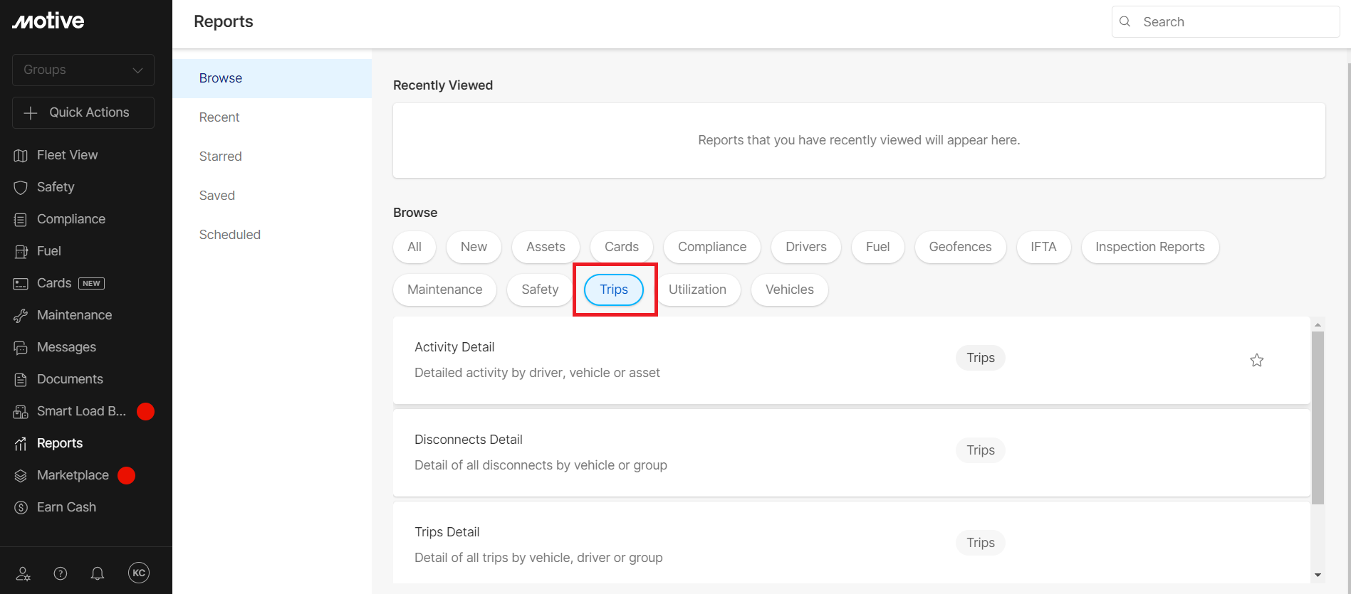 How to view and download Disconnects Detail Report – Motive Help Center