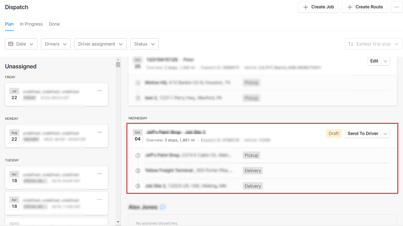 How to create/draft a Dispatch – Motive Help Center