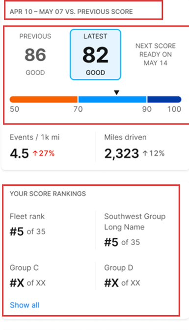 How to view Safety Score and behaviors impacting the Safety Score on ...