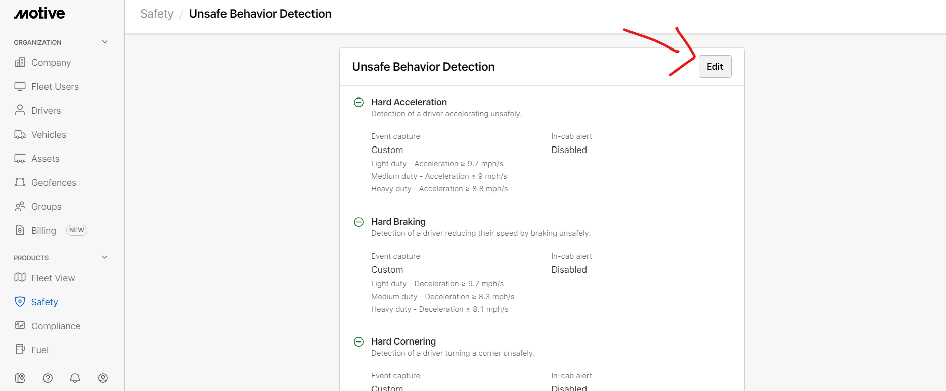 How to enable In-Cab audio alerts on the Motive Fleet Dashboard ...