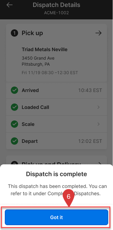 How to complete an active dispatch via assisted form completion – Motive Help Center