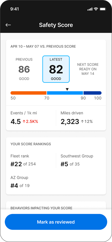 What is Safety on the Driver App? – Motive Help Center
