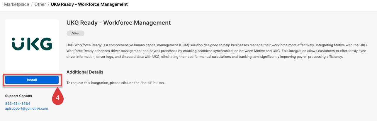 UKG Ready integration with Motive Marketplace – Motive Help Center