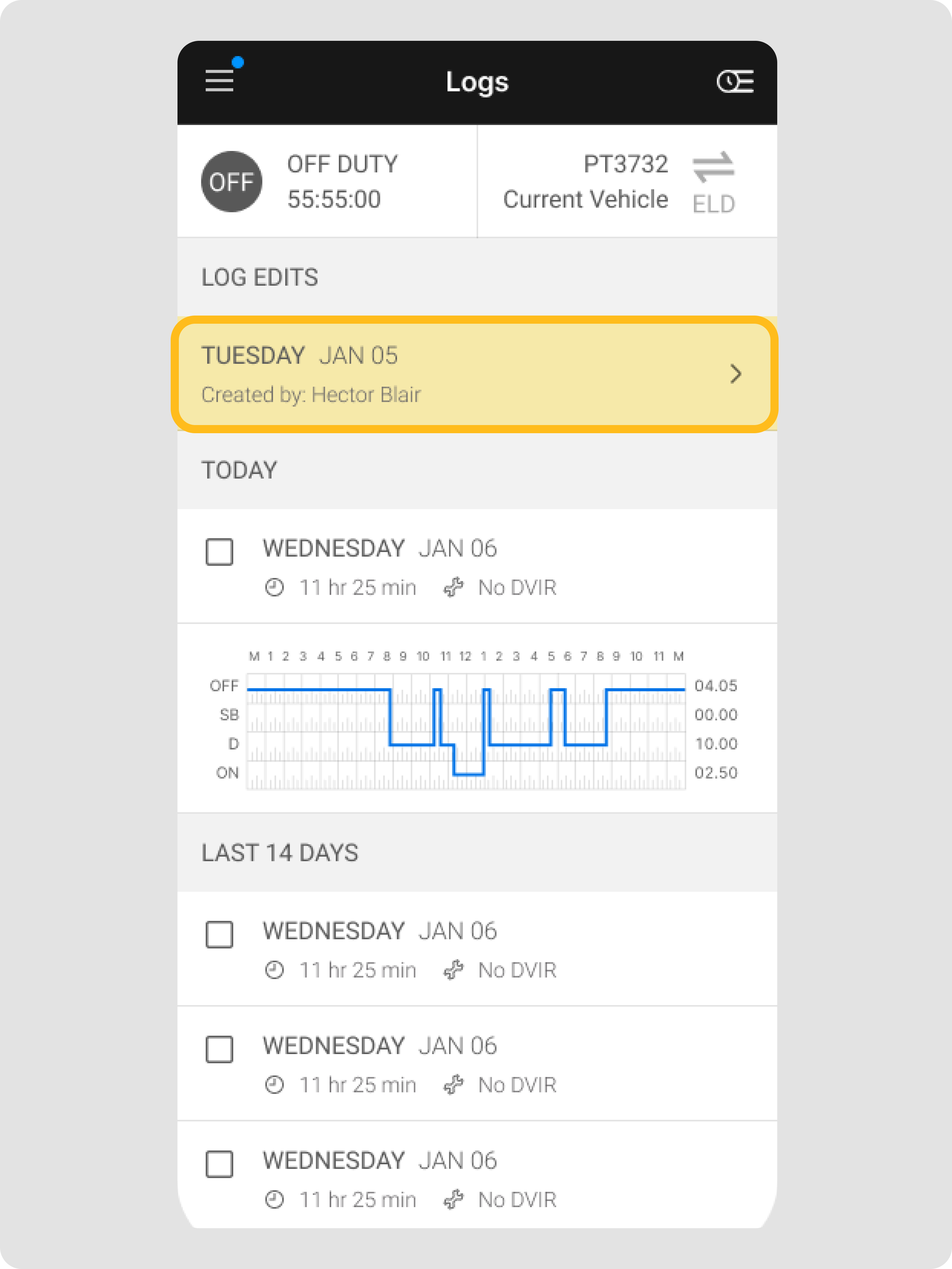 Editing and Managing Logs – Motive Help Center